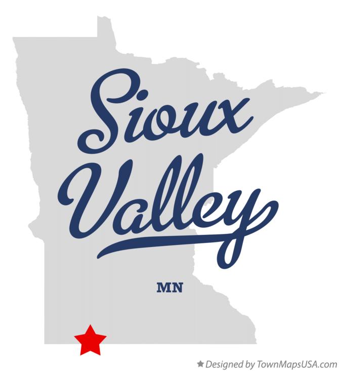Map of Sioux Valley, MN, Minnesota