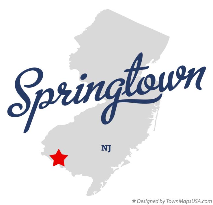 Map of Springtown, NJ, New Jersey