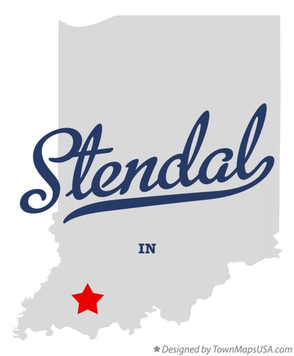 Map of Stendal, IN, Indiana