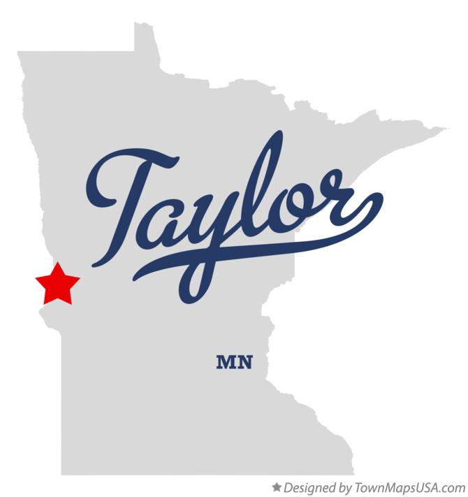 Map of Taylor, Traverse County, MN, Minnesota