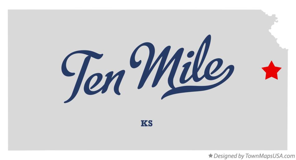 Map of Ten Mile, KS, Kansas