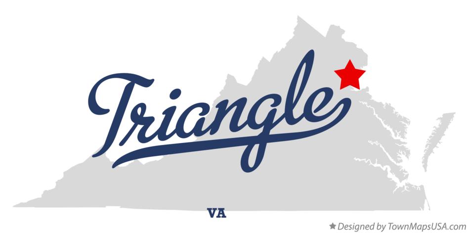Map of Triangle, VA, Virginia