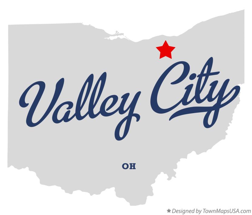 Map of Valley City, OH, Ohio
