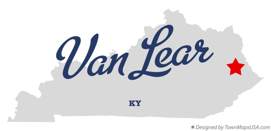 Map of Van Lear, KY, Kentucky