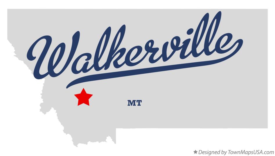 Map of Walkerville, MT, Montana
