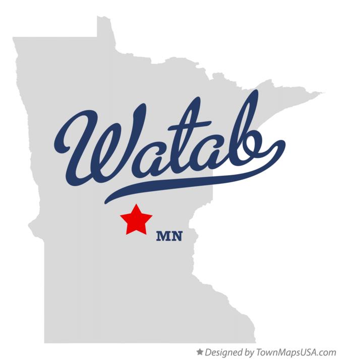 Map of Watab, MN, Minnesota