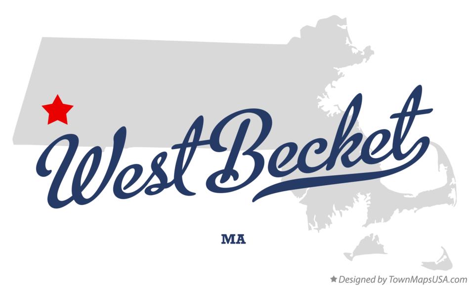 Map of West Becket, MA, Massachusetts