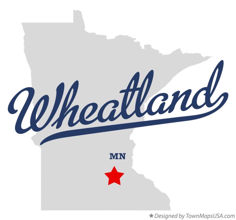 Map of Wheatland, MN, Minnesota