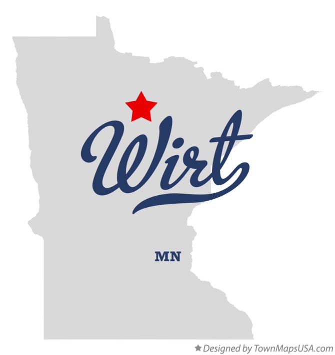 Map of Wirt, MN, Minnesota